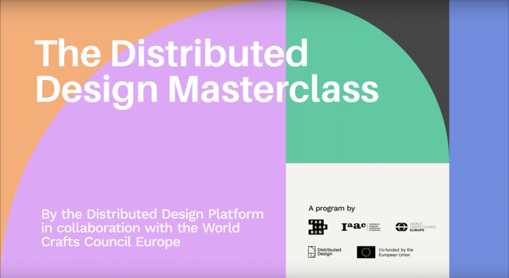 [MOOC] Collaborative and sustainable practices - Distributed Design Platform